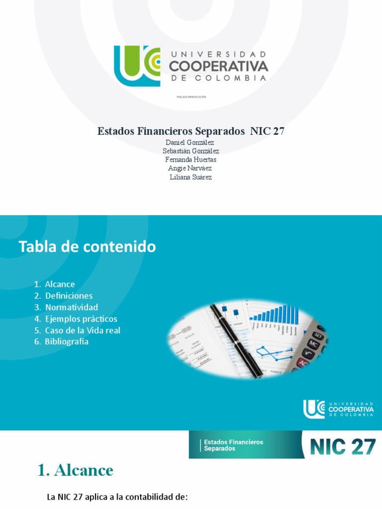 Nic 27 - Estados Financieros Separados | PDF | normas internacionales ...