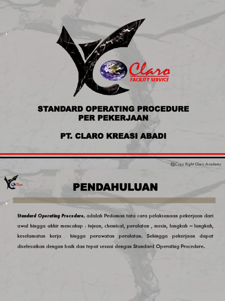 Modul Sop Per Pekerjaan B Residence | PDF