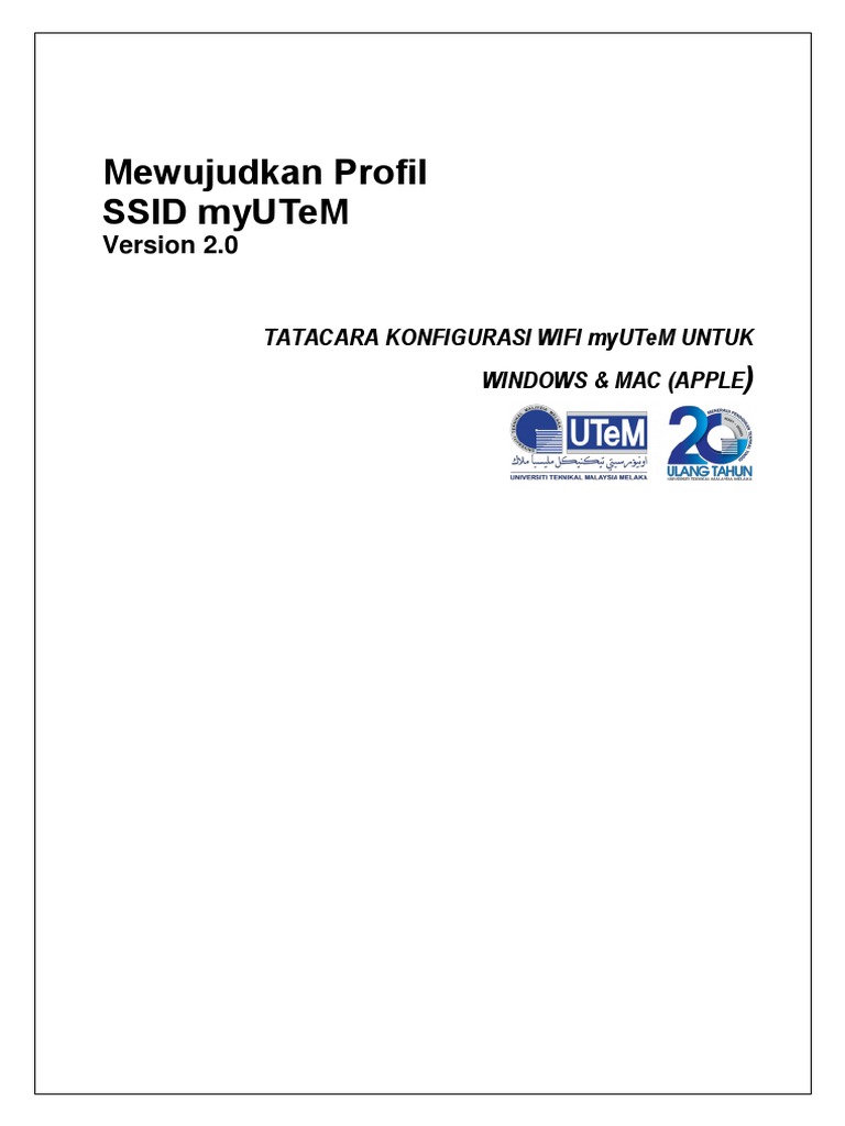 UTeM-SSDI myUTeM Windowsmac | PDF