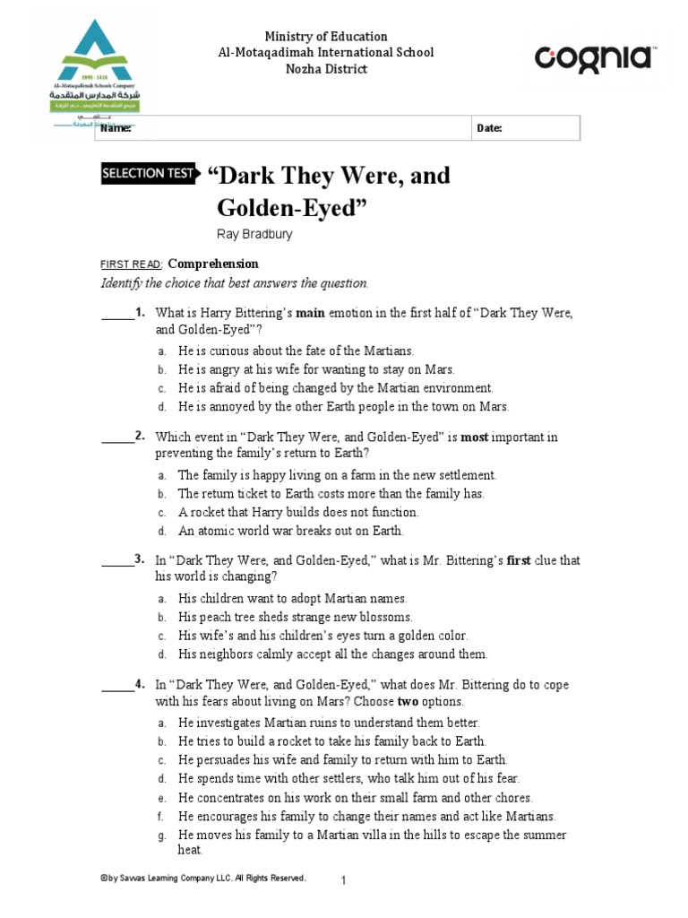 Dark Eye They Were Golden WK | Download Free PDF | Mars