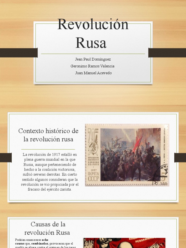 Revolución Rusa (Exposicion Sociales) | PDF | Bolcheviques | Imperio ruso