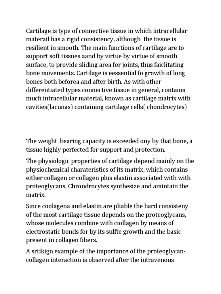 Cartilage | PDF | Cartilage | Bone