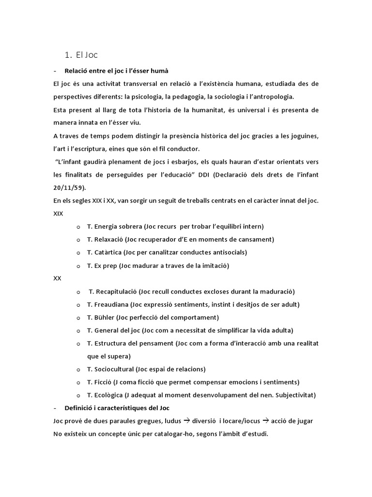 Apunts Jocs | PDF