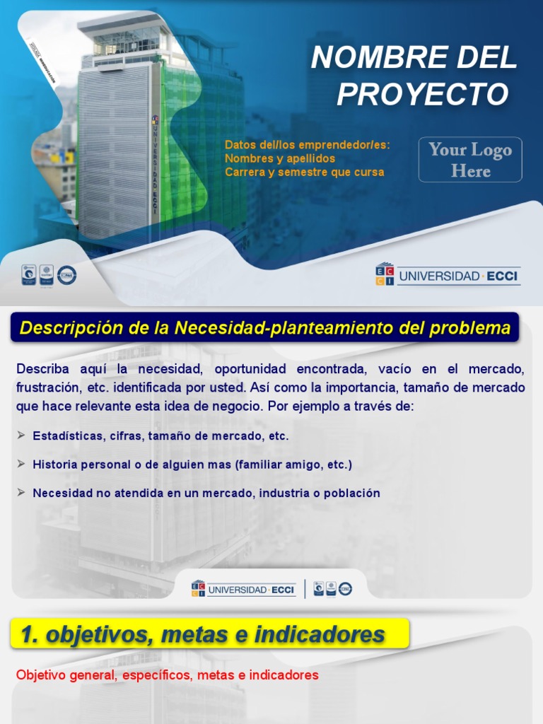Plantilla de Presentacion de Proyectos | PDF | Mercado (economía ... Plantilla de Presentacion de Proyectos | PDF | Mercado (economía ...