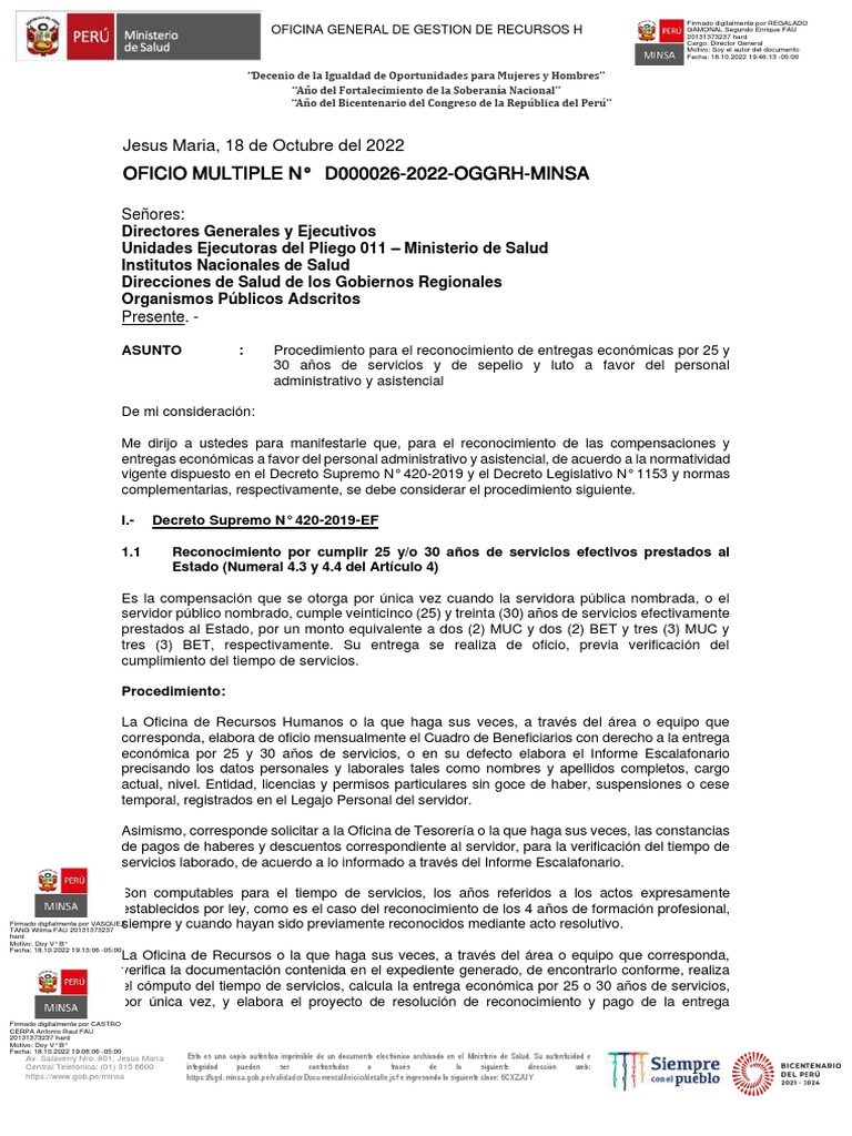 Oficio Multiple-000026-2022-Oggrh - Procedimiento Entregas Economicas ...