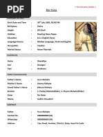 Matrimonial Resume CV | PDF