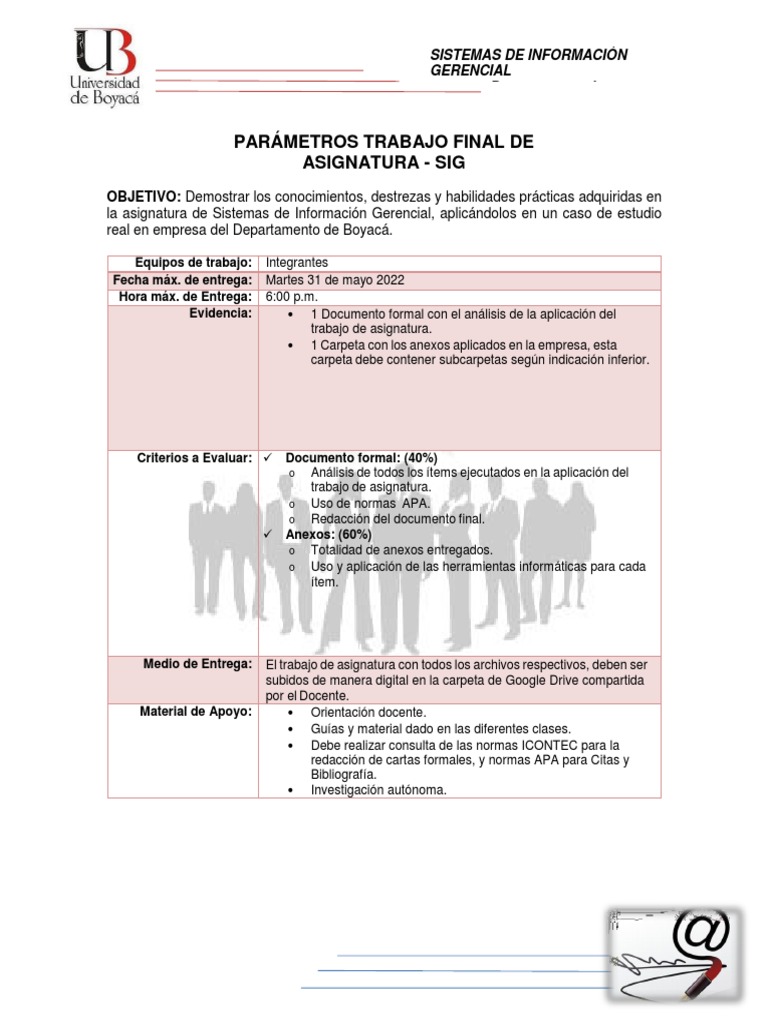 Parámetros Proyecto Final SIG | PDF
