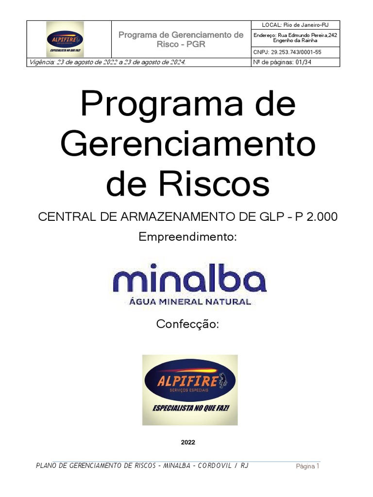 PGR-MINALBA Merged | PDF | Gás liquefeito de petróleo | Desperdício