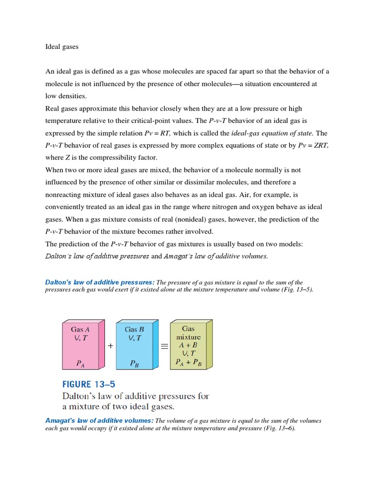 Ideal Gas Mixtures | PDF | Gases | Mixture