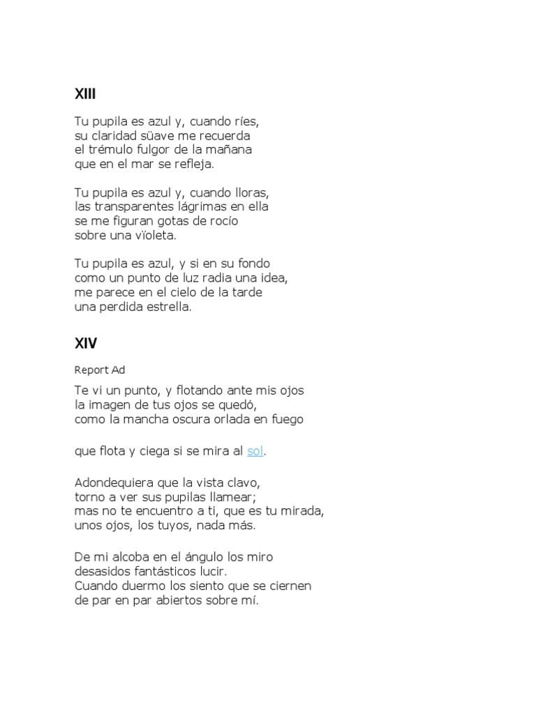 Poemas de Gustavo Adolfo Becquer | PDF | Poesía | Clásicos