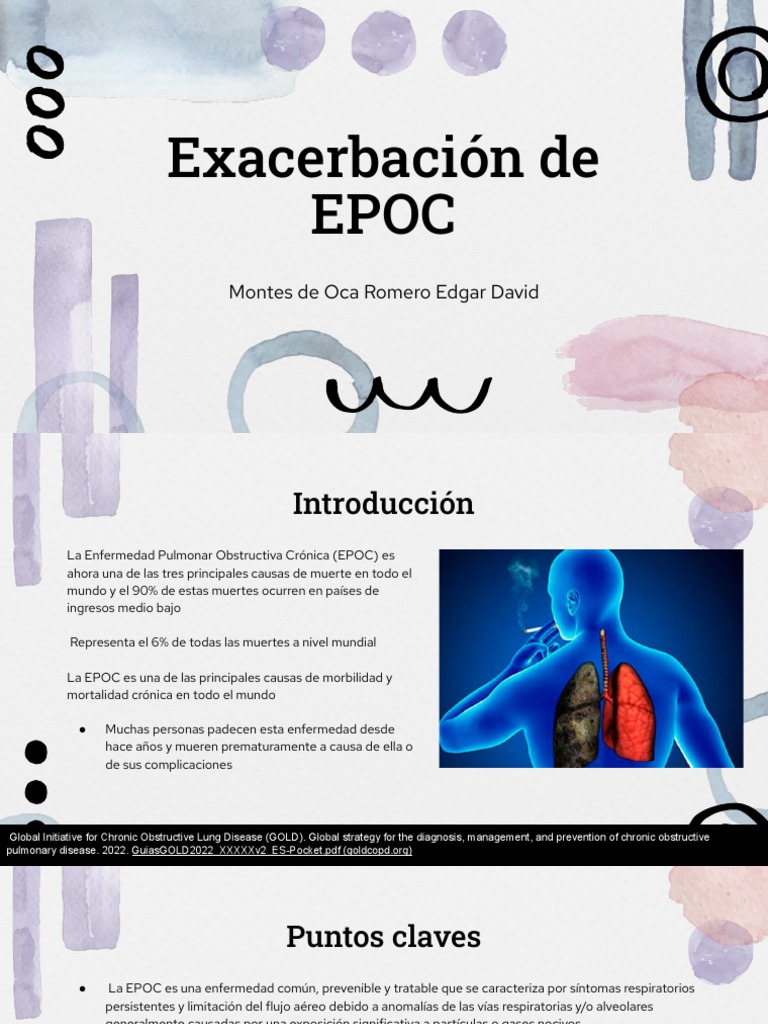 Exacerbación de EPOC | PDF | Sistema respiratorio | Ciencias de la Salud