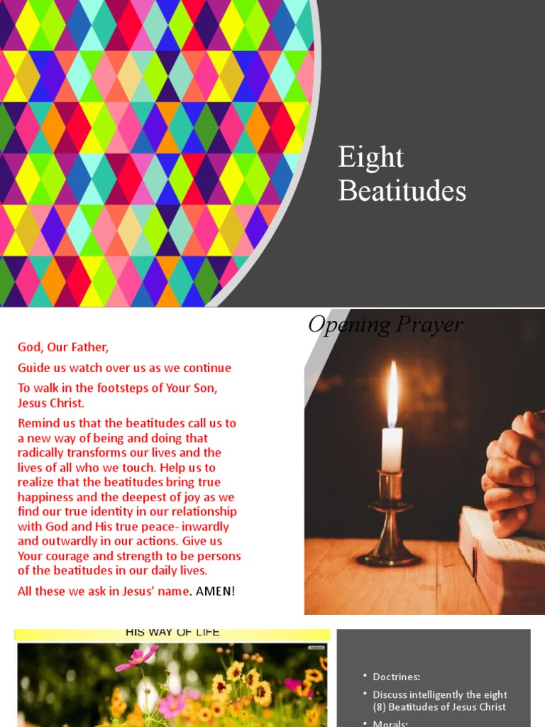 Cve Eight Beatitudes | PDF | Beatitudes | Mercy