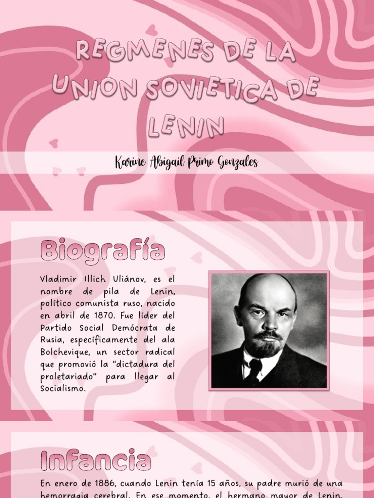 Biografía de Lenin y su legado político | PDF | Vladimir Lenin | leninismo