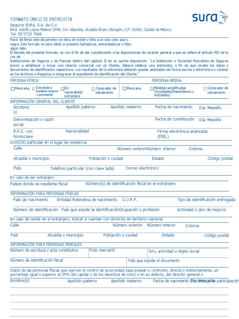 Formato Unico De Entrevista Pdf Seguro Privacidad En Internet