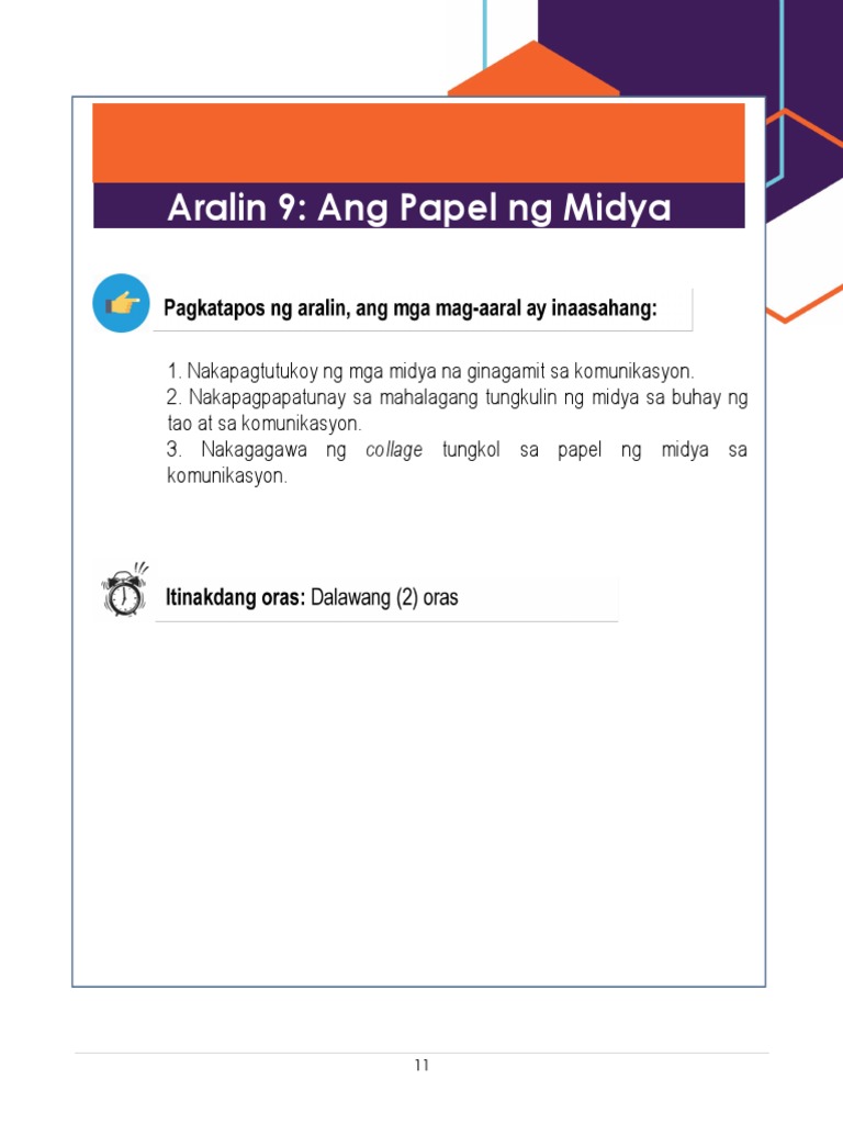Aralin 9 Ang Papel NG Midya | PDF