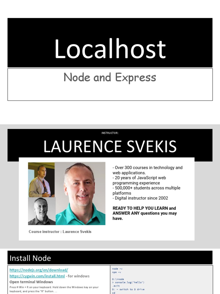 1.5 Localhost Setup | PDF | Command Line Interface | Computing 1.5 Localhost Setup | PDF | Command Line Interface | Computing