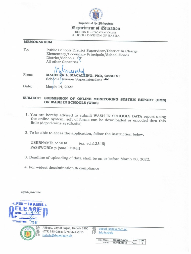 done.220314.4.SUBMISSION OF ONLINE MONITORING SYSTEM REPORT OMS ON WASH ...