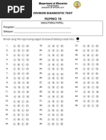 Answer Sheet Standardized Test Based Shading | PDF | Tests | Evaluation ...