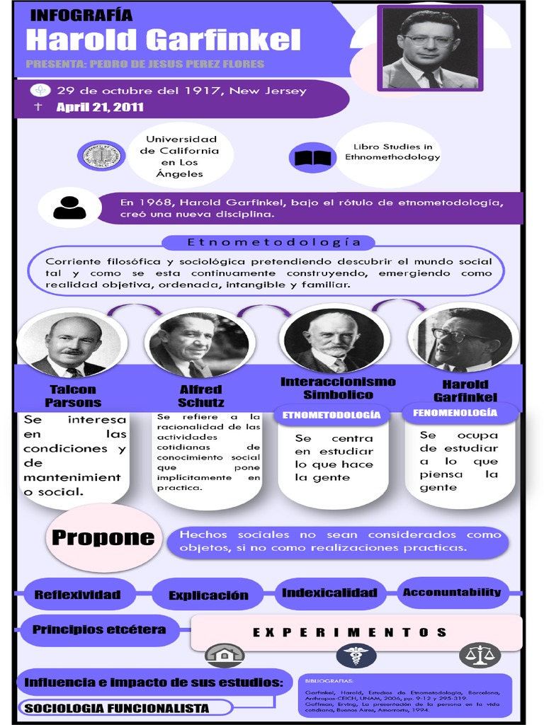 Infografía Harold Garfinkel | PDF