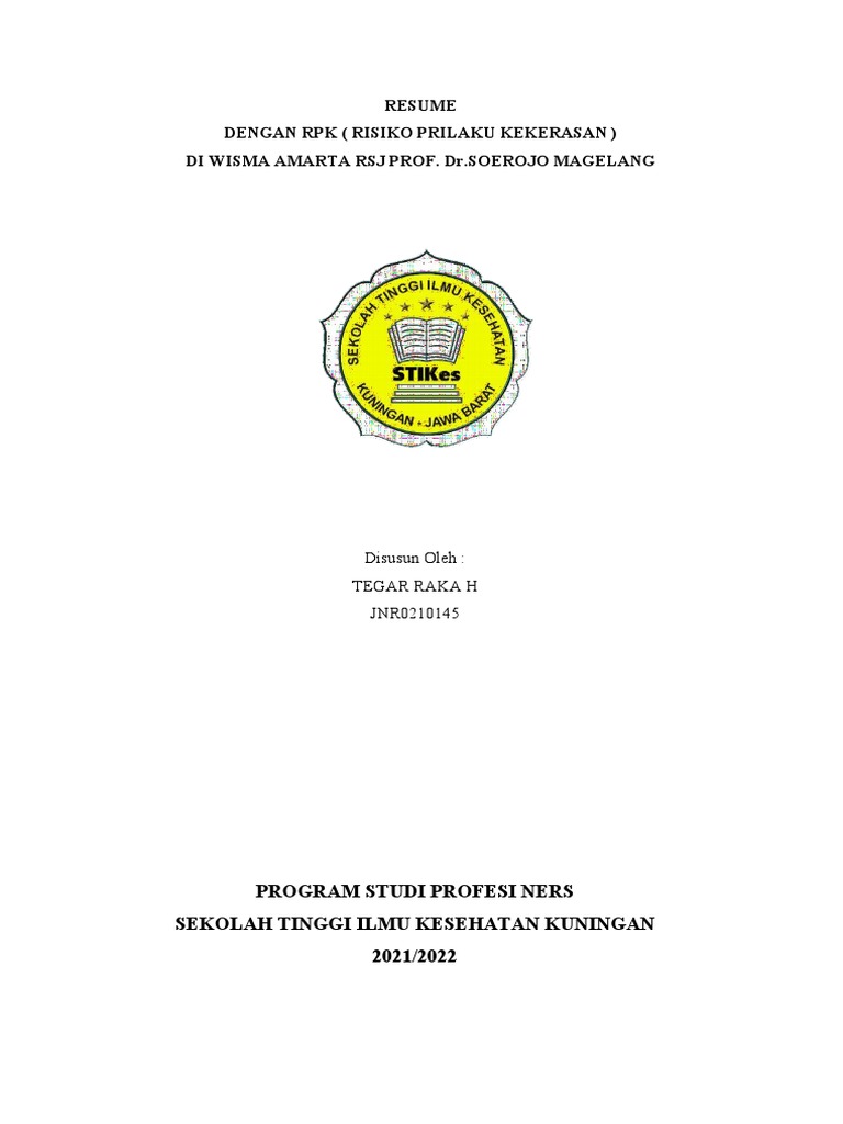 Resume RPK Tegar Raka H | PDF