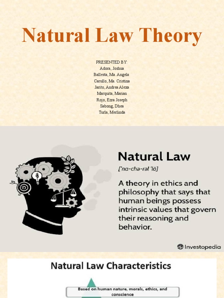 Philosophy Natural Law Theory | PDF | Natural Law | Thomas Aquinas