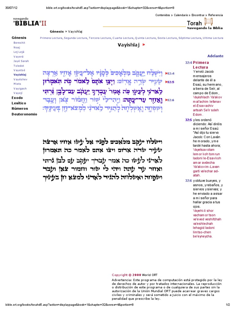 Books - Torah Vayishlaj | PDF | Gente de la Torá | Libro del Génesis