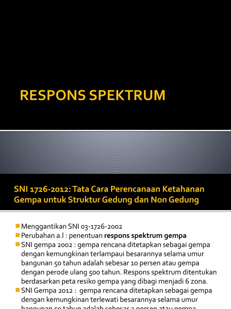 Respons Spektrum | PDF