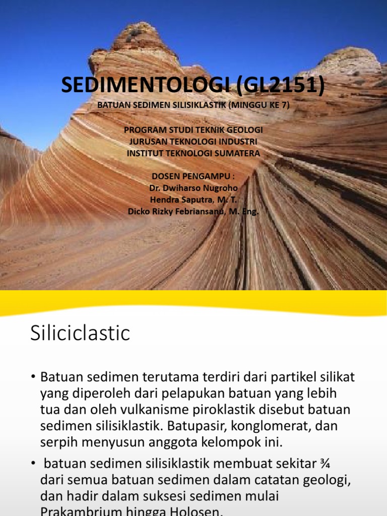 Batuan Sedimen Silisiklastik dan Mineralnya | PDF | Sains & Matematika