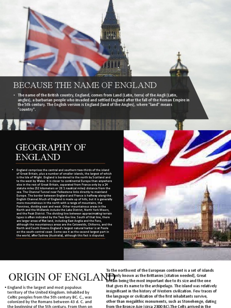 The Origins and History of England: From Ancient Britannia to a Modern ...