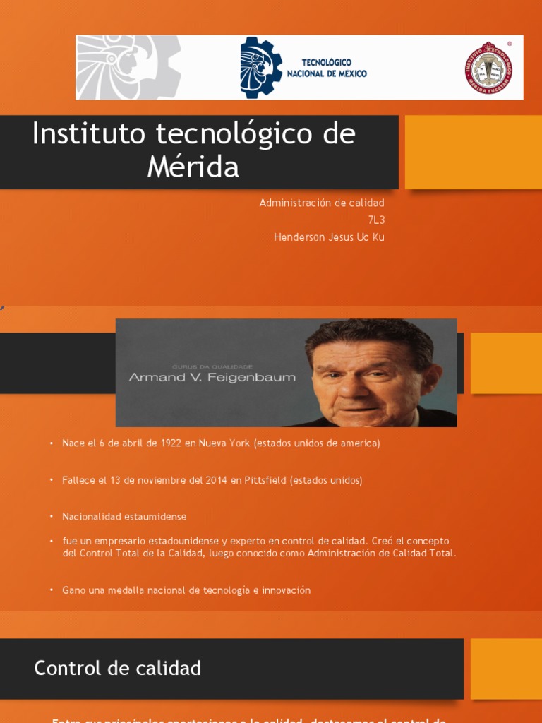 Aportaciones de Armand V. Feigenbaum a la Calidad | PDF | Calidad ...