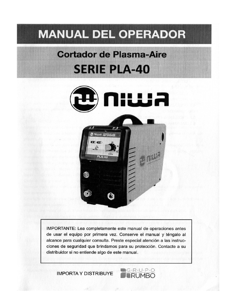 Manual NIWA PLA-40 | PDF