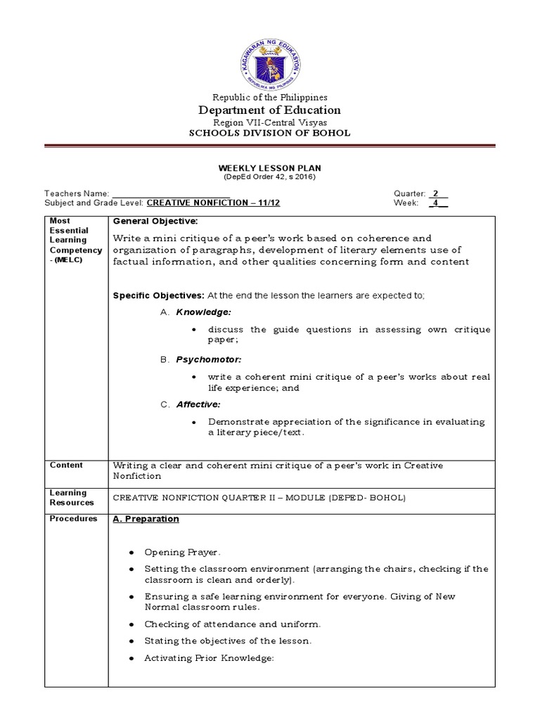 Week 4 | PDF | Essays | Question