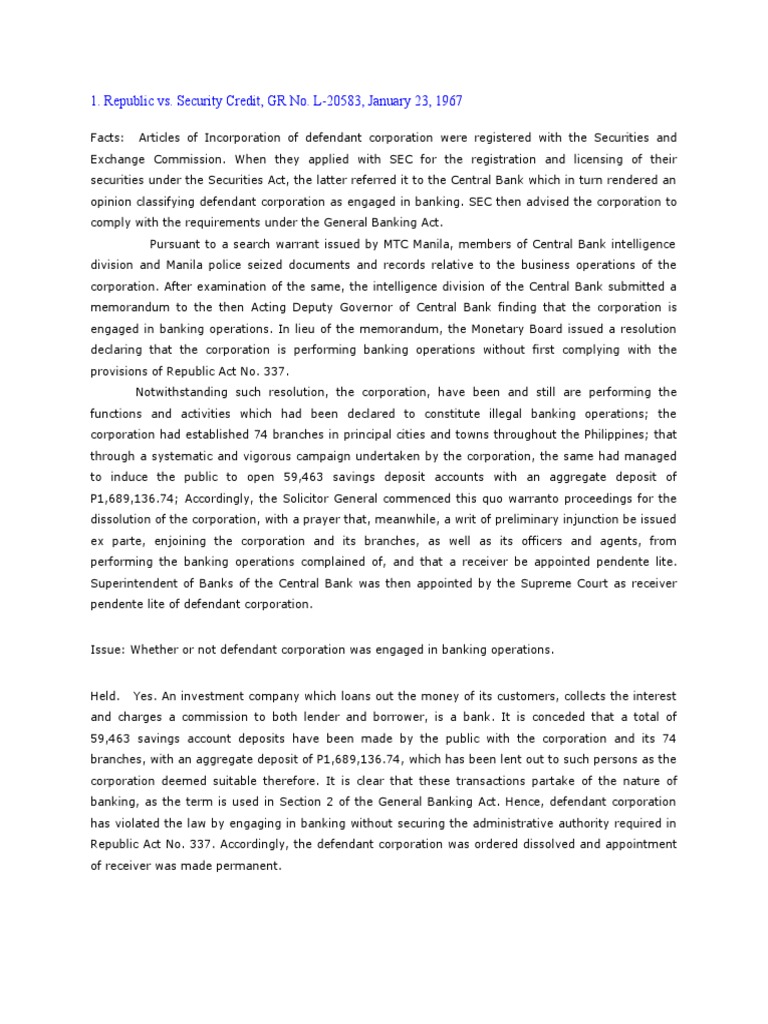 Commercial Law II - Case Digest | PDF | Foreclosure | Mortgage Law