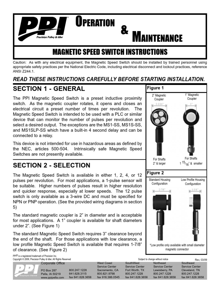 Speed Switch | PDF | Relay | Switch