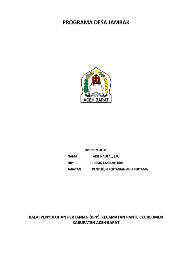 Programa Desa Jambak 2023 | PDF | Bisnis