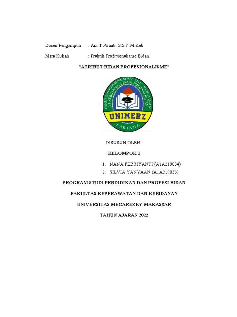 Atribut Profesionalisme Bidan di IBI | PDF | Sains & Matematika