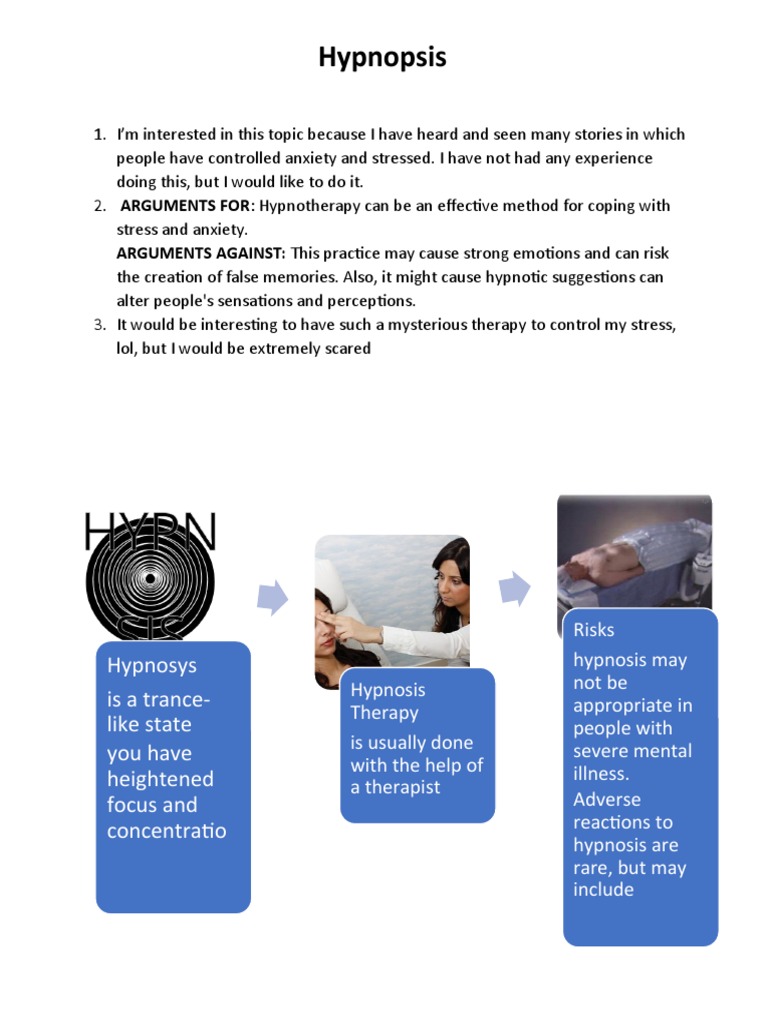 Exploring Hypnotherapy for Stress | PDF