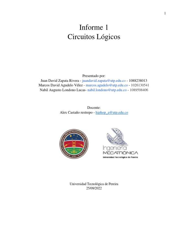 Informe 1 - Proteus | PDF | Electrónica | Ingenieria Eléctrica