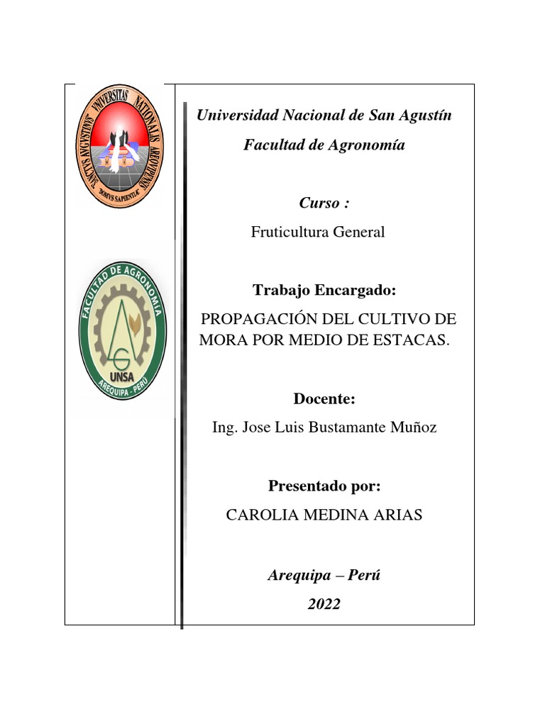 Propagación Por Estacas | PDF | Mora | Hoja