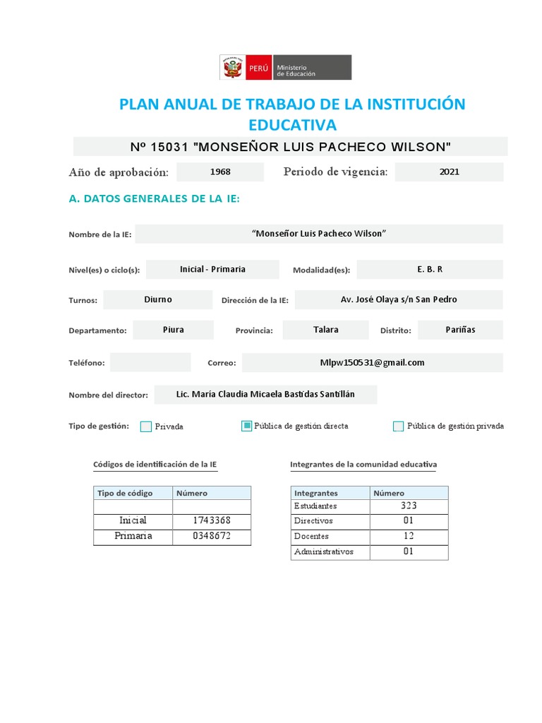 Pat 2021 Actual | PDF | Método de enseñanza | Evaluación