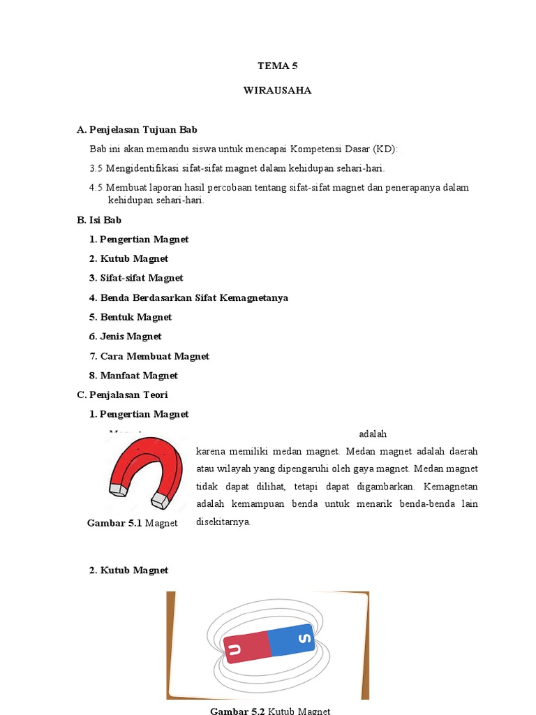 Sifat dan Manfaat Magnet dalam Kehidupan | PDF | Griya & Taman | Sains ...