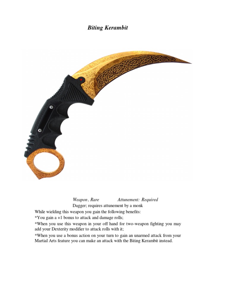 DND Homebrew Items For Monks | PDF