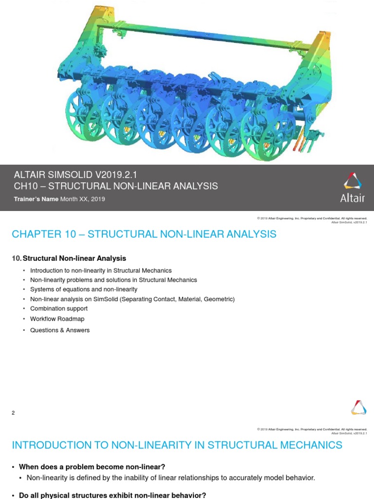 Ch10 Structural Nonlinear Analysis v2019.2.1 17apr 2019 | PDF ...