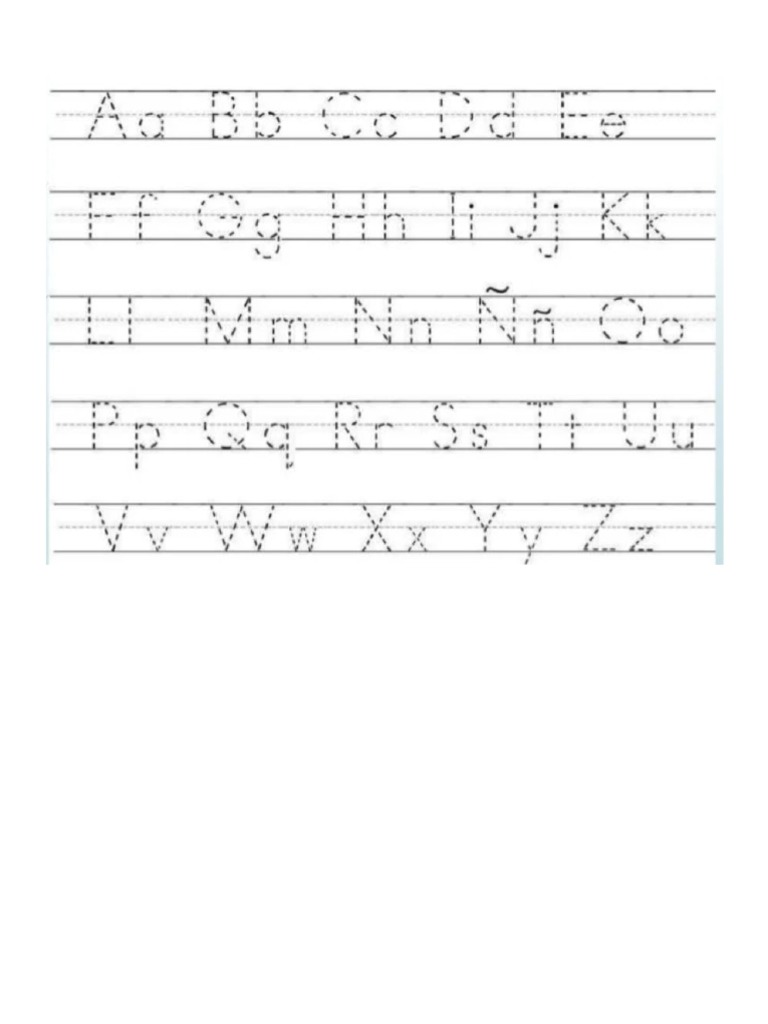 Abecedario en Doble Raya | PDF