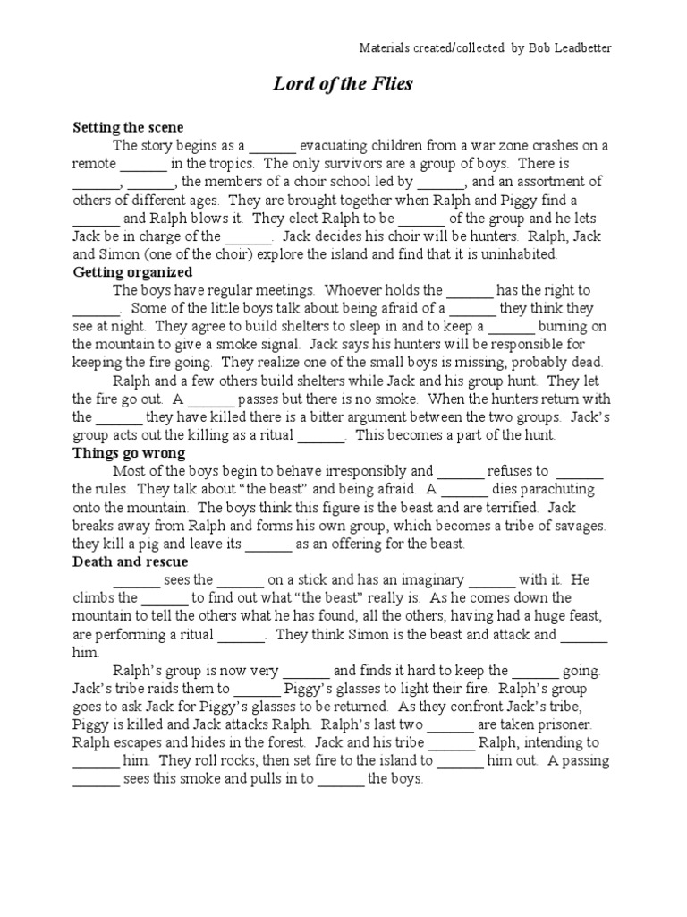 Lord of The Flies | PDF