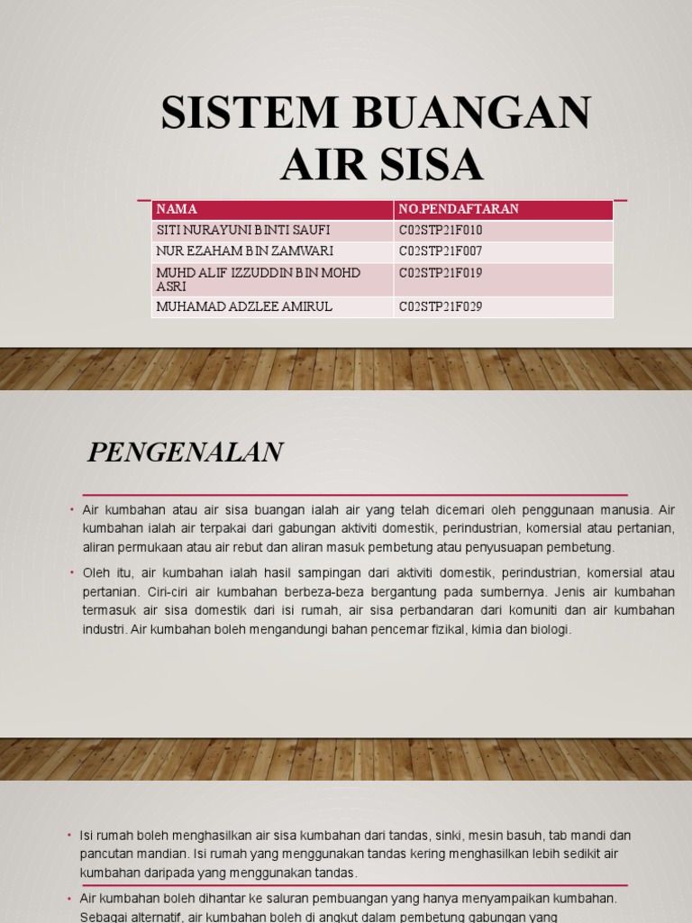 Sistem Buangan Air Sisa | PDF