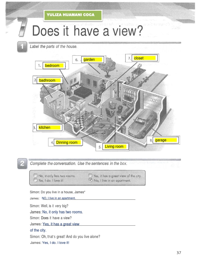 Workbook Unit 7 New | PDF | Architectural Elements | Furniture