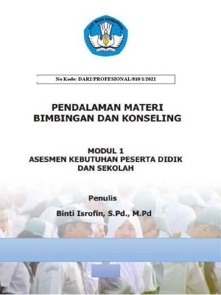 Bimbingan Dan Konseling Modul 1 Final Revisi 2022 | PDF