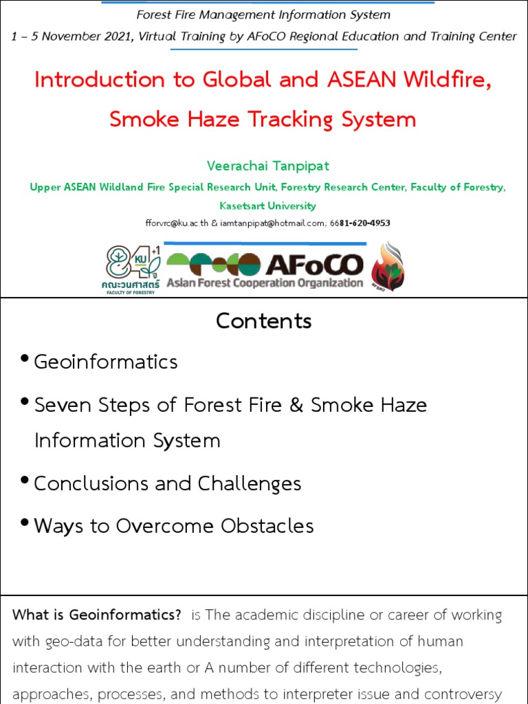 Lecture 2 Introduction To Global and ASEAN Wildfire, Smoke Haze ... Lecture 2 Introduction To Global and ASEAN Wildfire, Smoke Haze ...