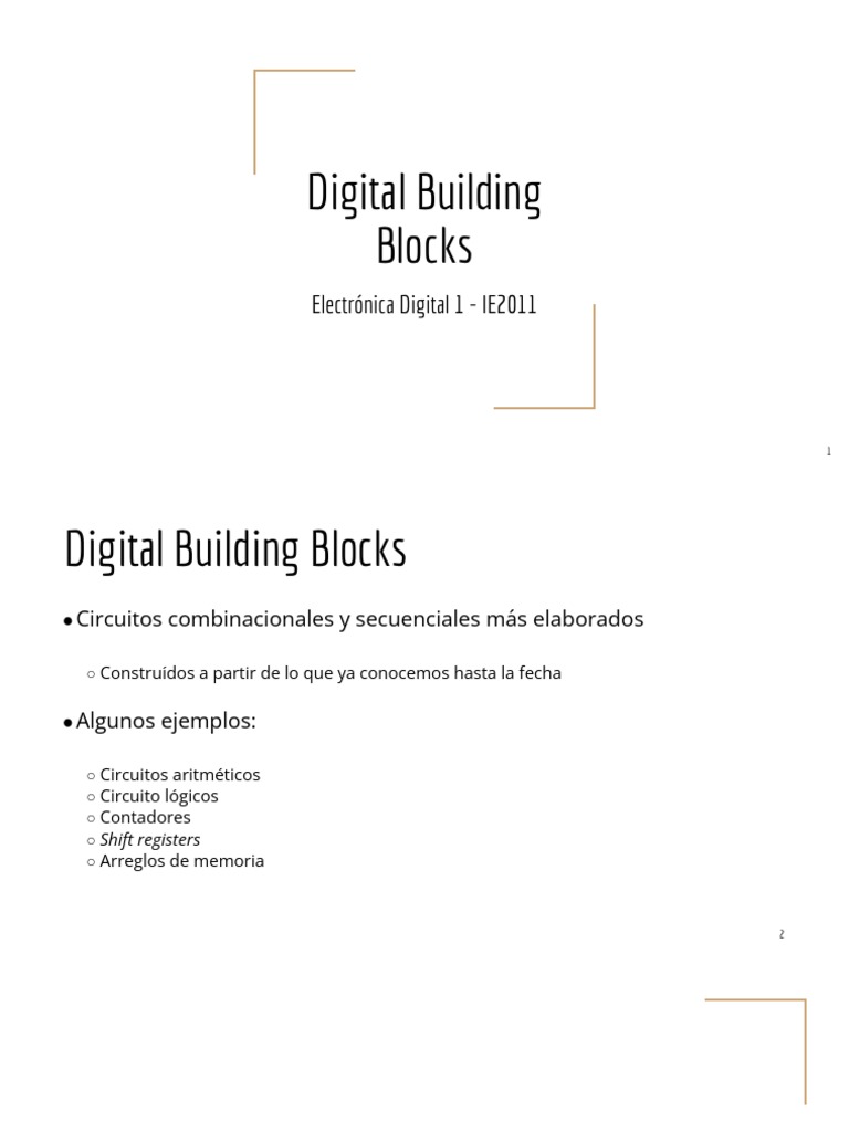12 Digital Building Blocks | PDF | Edad de información | Ingeniería ...